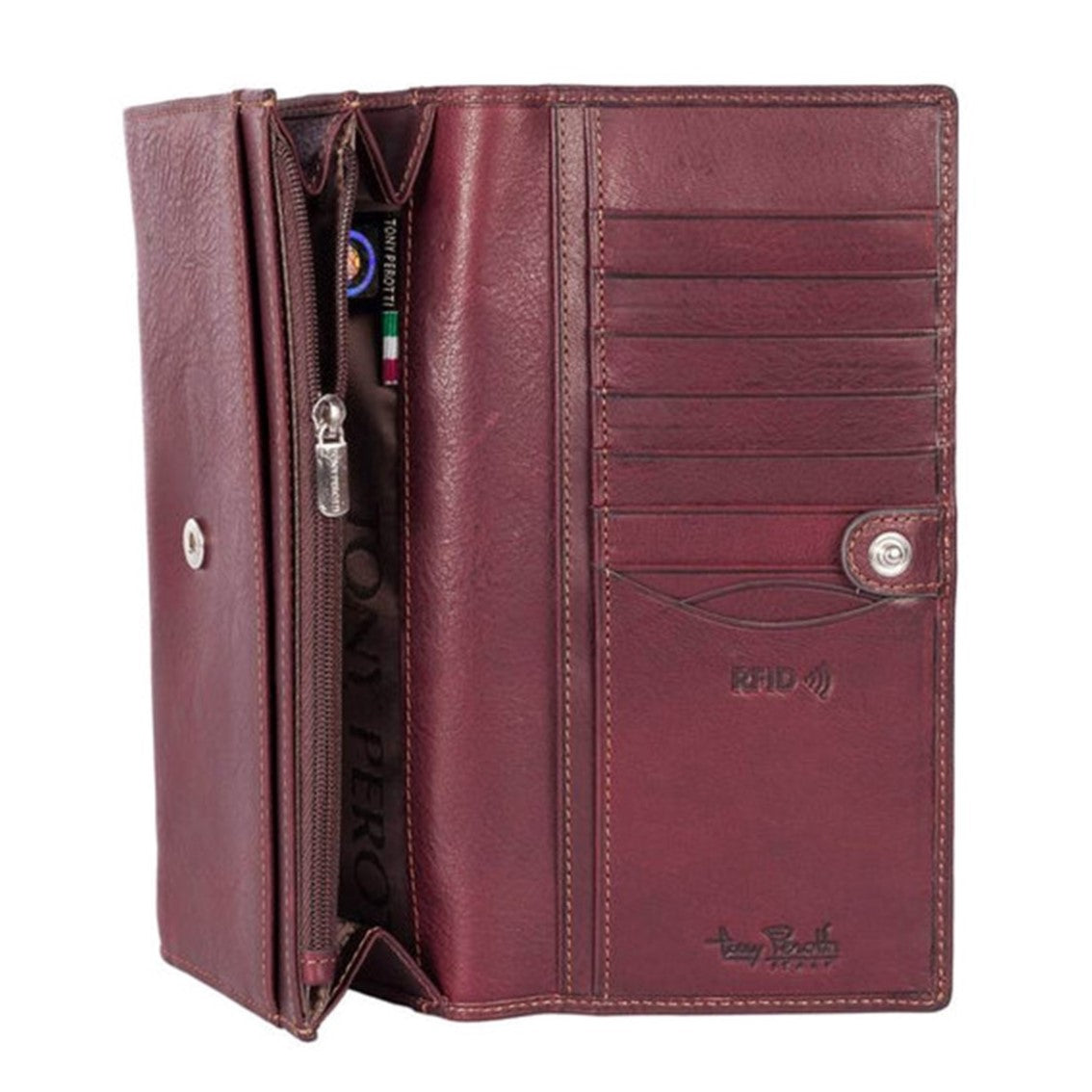 Tony Perotti Large Matinee Italian Leather Purse