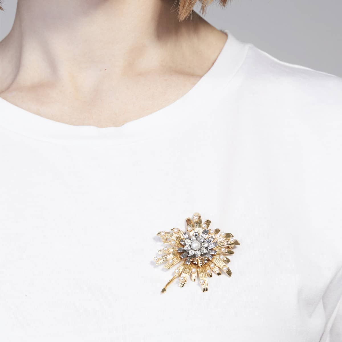 Queen Elizabeth Sunflower Brooch