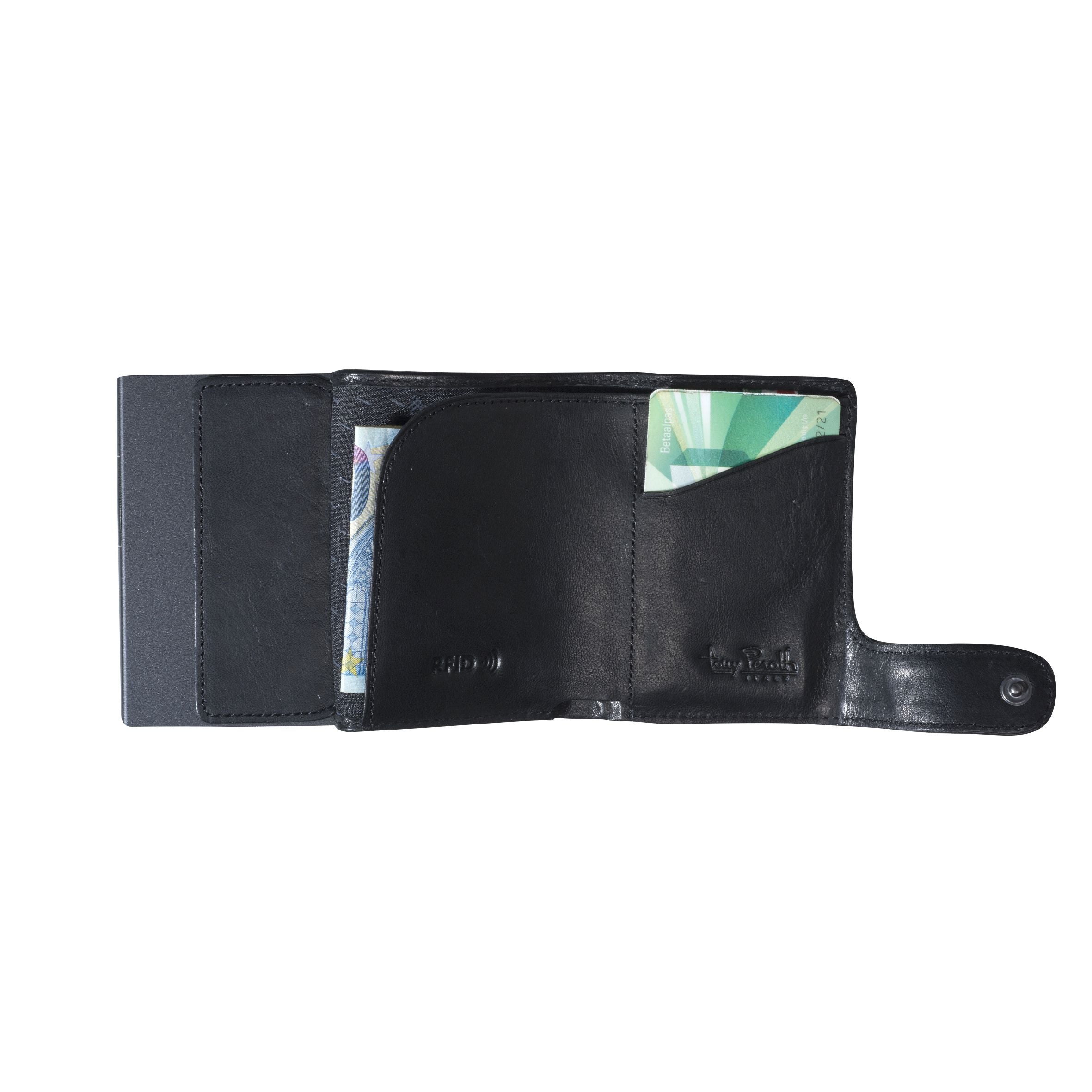 Tony Perotti Furbo leather double card holder RFID