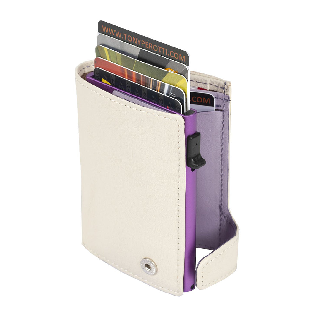 Tony Perotti Ladies FURBO Card Holder (White/Pink) | Gifts