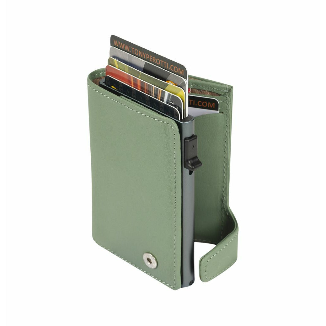 Tony Perotti Ladies FURBO Card Holder (Blue/Green)